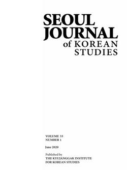 Materials in Translation - Tonghak: A Progressive Ideological Heritage ...