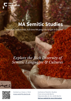 New MA Program Semitic Studies (English) • Institute of Semitic Studies ...